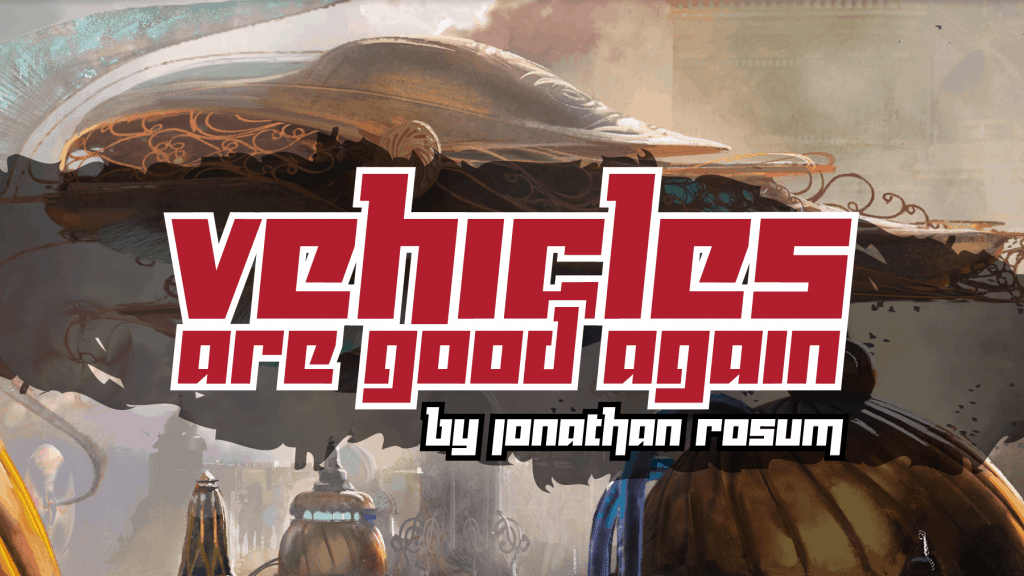 Vehicles are good again - MAGIC F2F