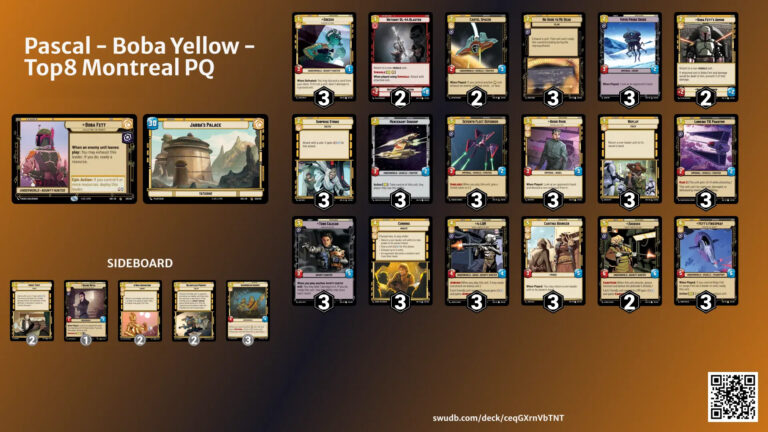 Star Wars: Unlimited Planetary Qualifier (Montreal) - Top 8 Decklists ...
